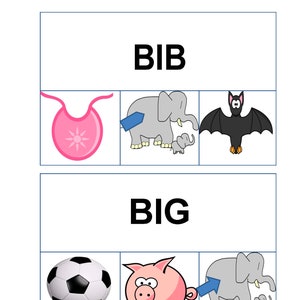 Short I CVC Words - Etsy