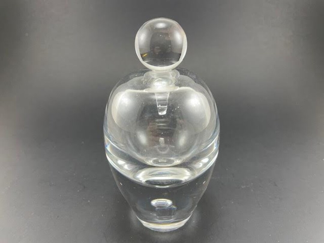 Vintage Pear Shaped Signed Sweden Crystal Perfume Bottle and Stopper - Etsy