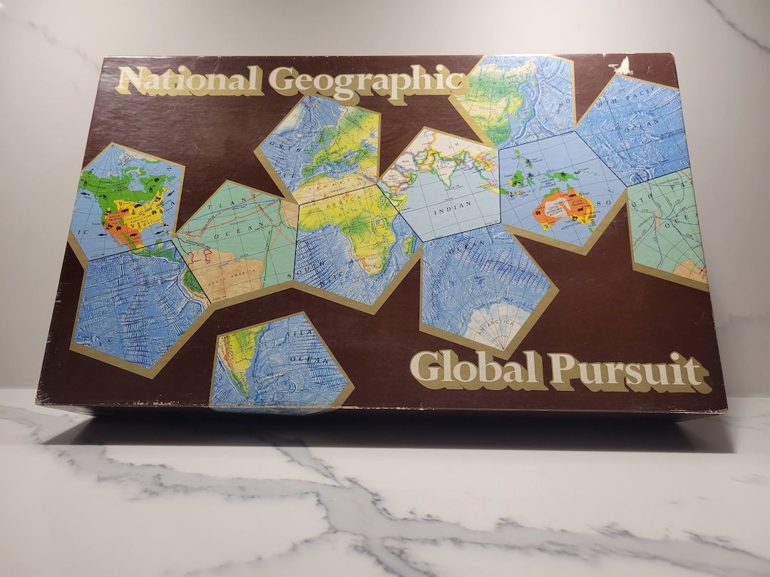 Vintage National Geographic Global Pursuit - Etsy
