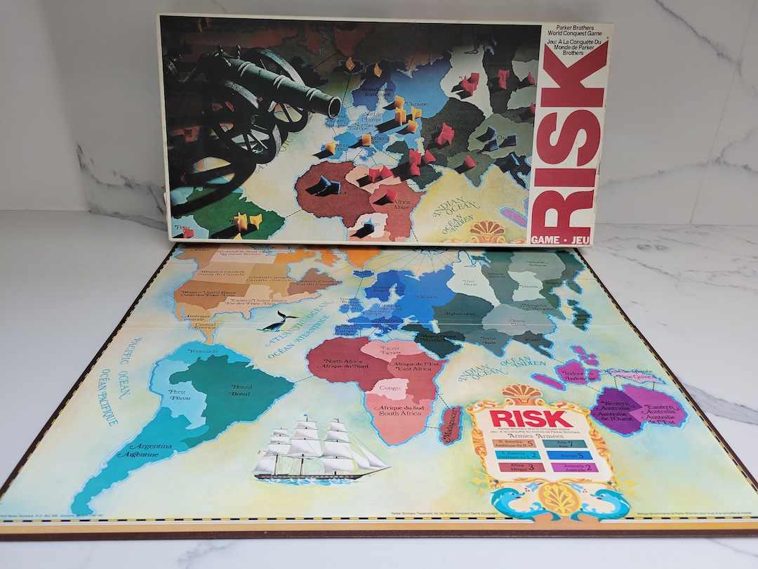 Vintage 1975 RISK Board Game - Etsy
