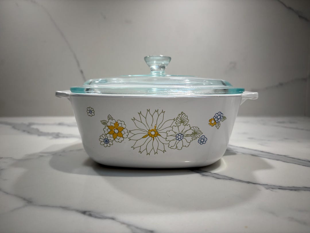 Vintage Corningware Daisy Print Cookware - Etsy