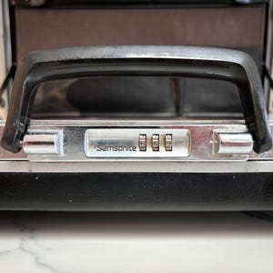 Vintage Samsonite Hard-shell Briefcase With Combination Lock Black - Etsy