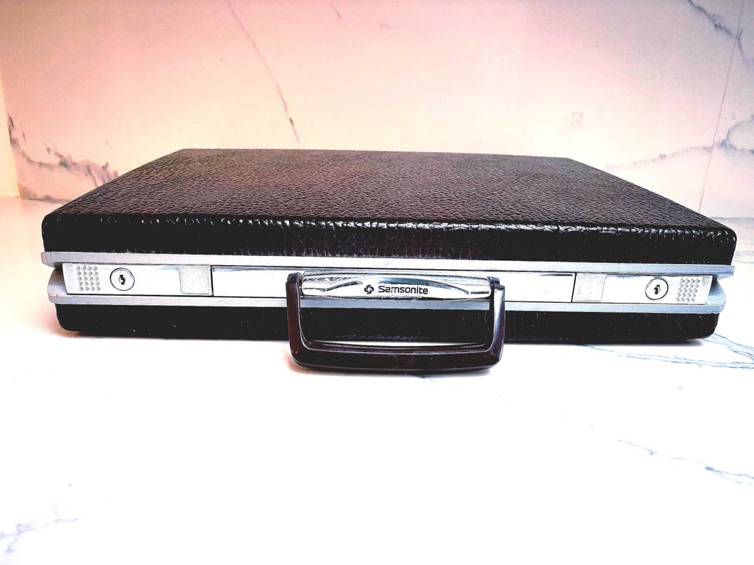 Vintage Samsonite Brown Textured Hard-shell Briefcase With Key Locks - Etsy