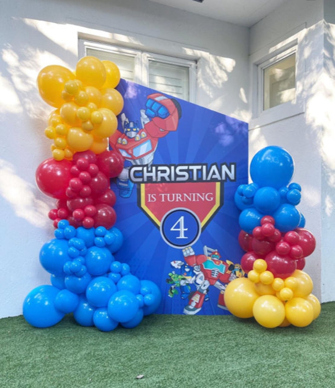 Transformers High Quality Latex Balloons, DIY Balloon Garland Kit, Kids ...