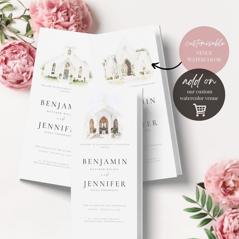 Programs for Church Trifold - Etsy
