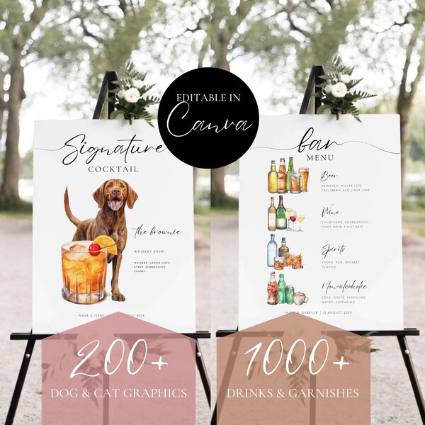Signature Drink Sign - Etsy