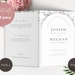 Floral Catholic Wedding Mass Program Booklet, Catholic Wedding Program Template Canva, Catholic ...