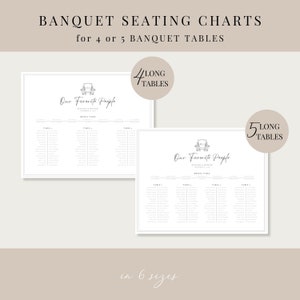 Long Seating Chart Our Favorite People Banquet Table Chart, Banquet ...