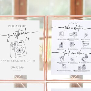 Editable Instax Mini 7S Instructions Photobooth Sign Bundle, Instant ...