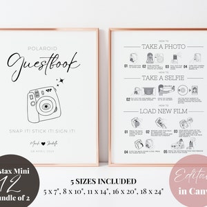 Instax Mini 11 Editable Polaroid Instruction, Instax Instructions ...