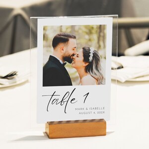 Seating Chart Cards Wedding Table Numbers With Photos Template Bundle ...