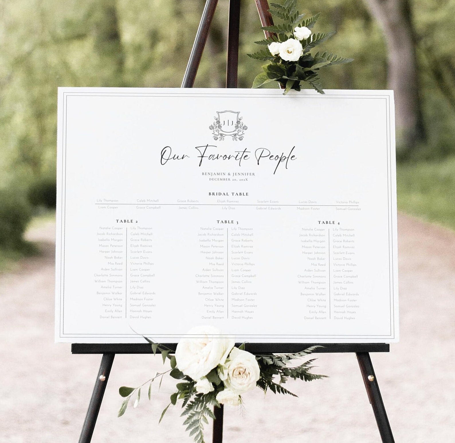 Long Seating Chart Our Favorite People Banquet Table Chart, Banquet ...