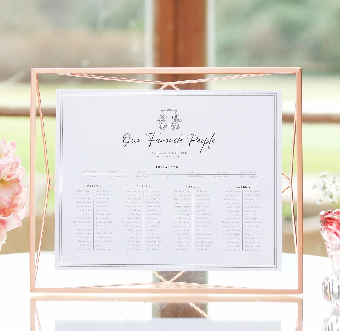 Long Seating Chart Our Favorite People Banquet Table Chart, Banquet ...