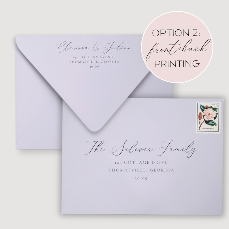 Envelope Printing Service for A7 Envelopes for Wedding Invitation and ...