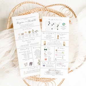 Infographic Wedding Program Template, Unique Church Wedding Ceremony ...