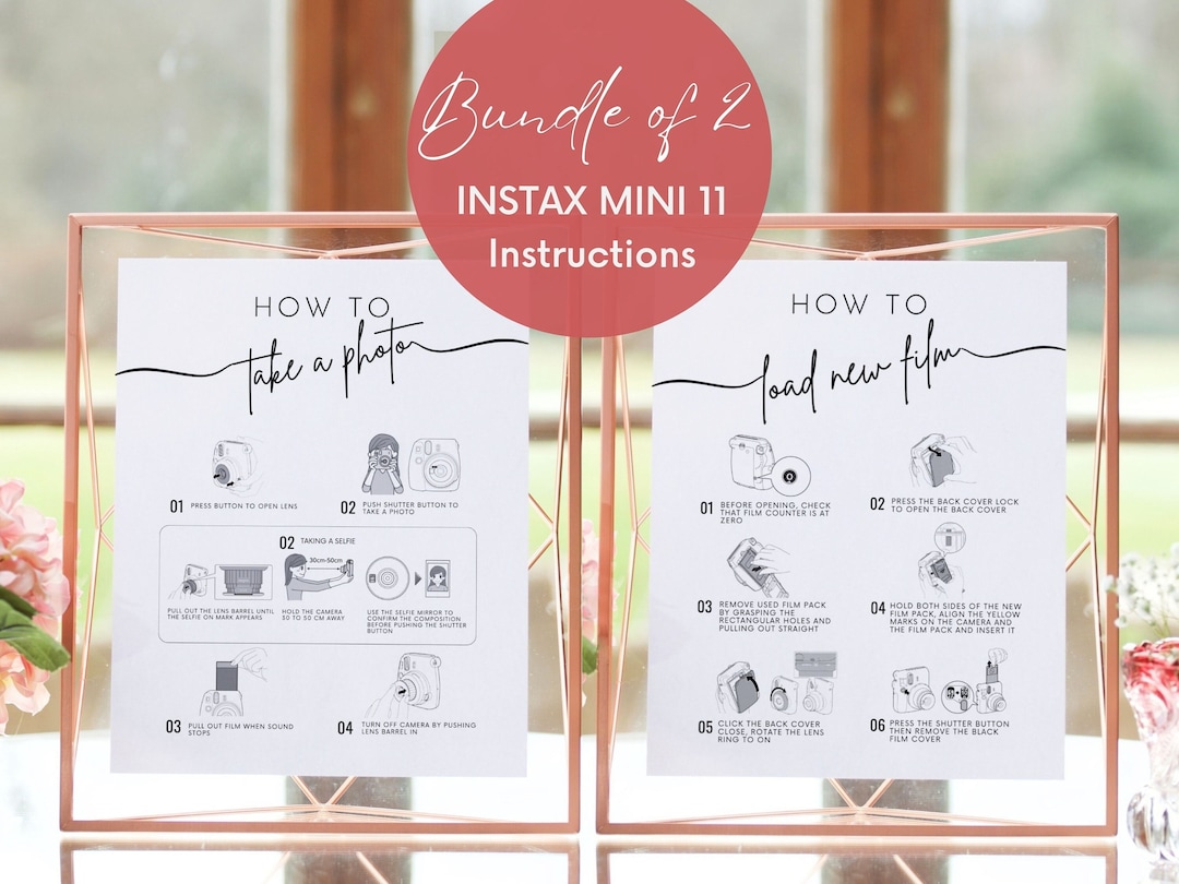 Instax Mini 11 Instructions How to Take a Photo Load New Film Instant ...