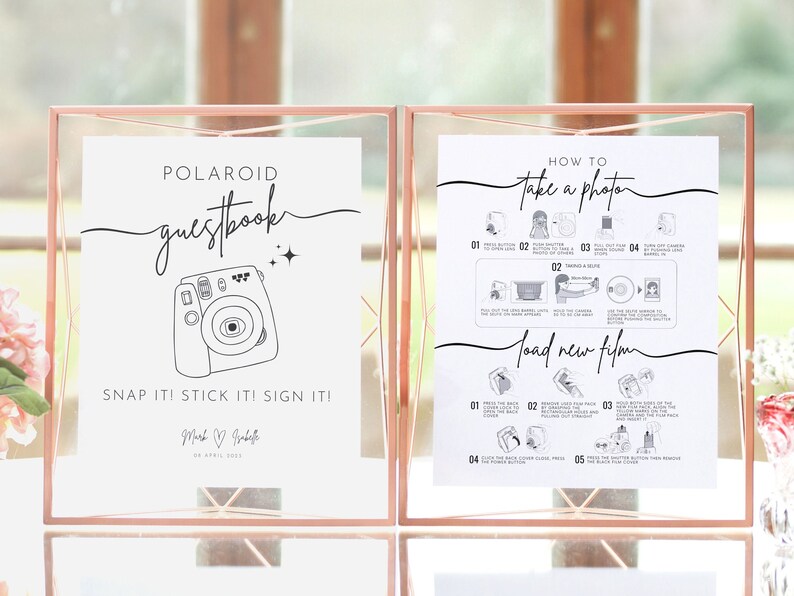 Editable Instax Mini 11 Instructions Photobooth Sign Bundle - Etsy