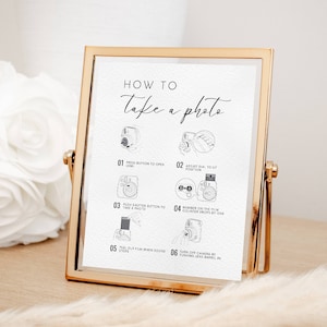 How to Take a Photo, Instax Mini 9 Polaroid Instruction, Photobooth ...