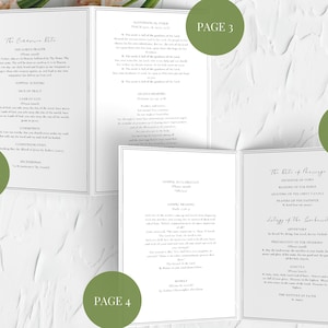 Catholic Wedding Mass Program Booklet (full Mass), Bifold Catholic ...