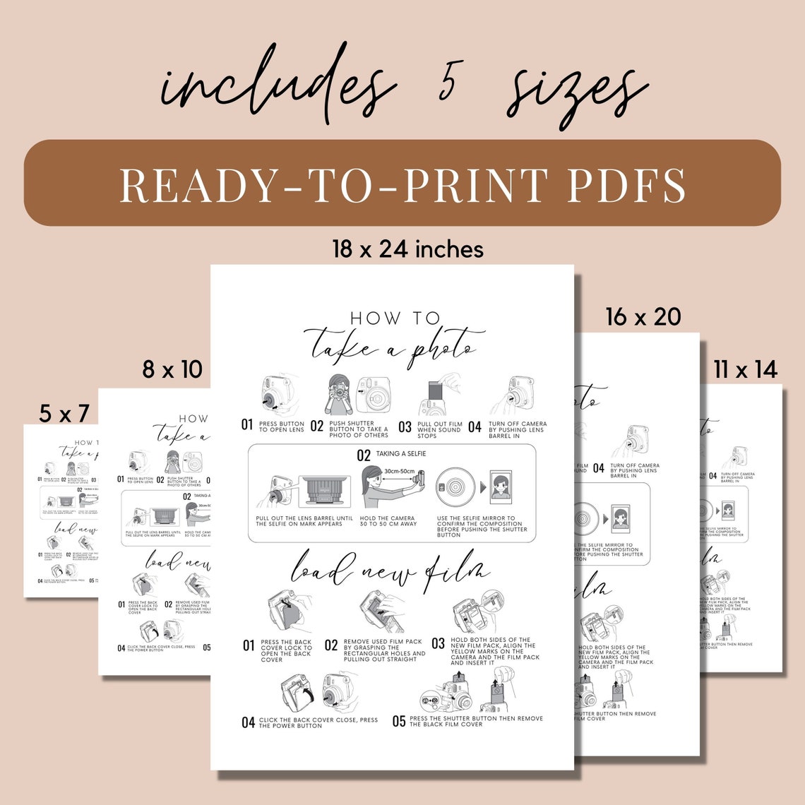 How to Take a Photo, Instax Mini 11 Polaroid Instruction, Photobooth ...
