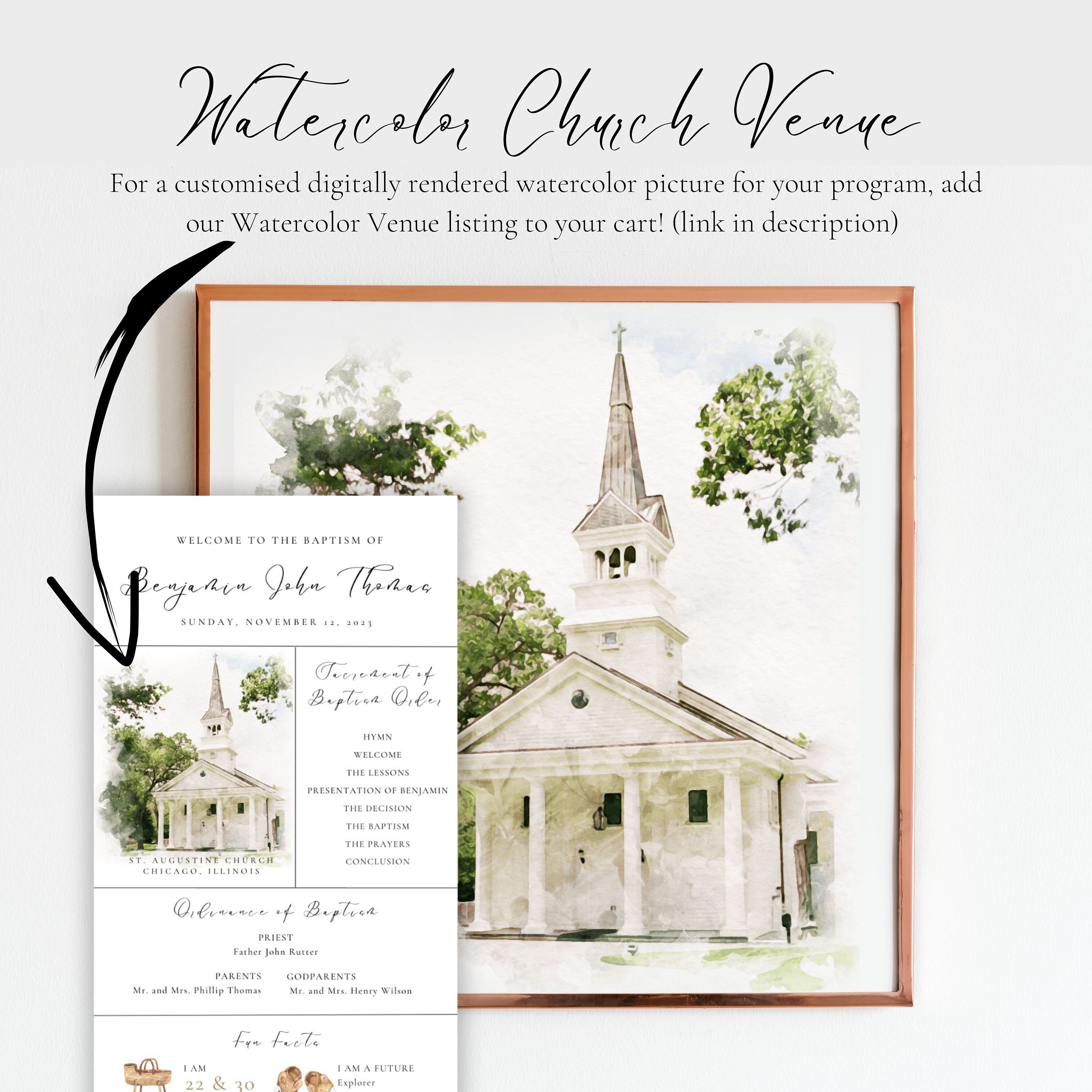 Baby Boy Baptism Program Template, Unique Catholic Baptism Ceremony ...