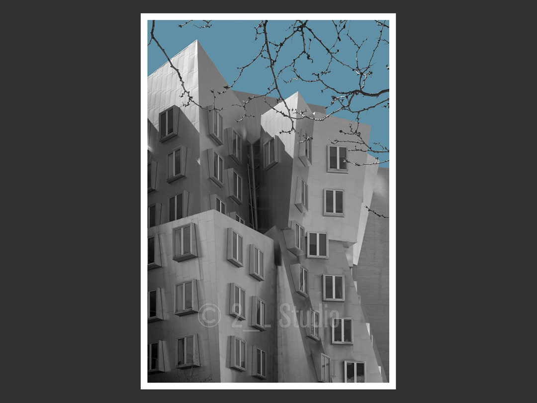 Strata Center MIT #1 Boston Mass, Travel Photography, B/W Boston Poster ...