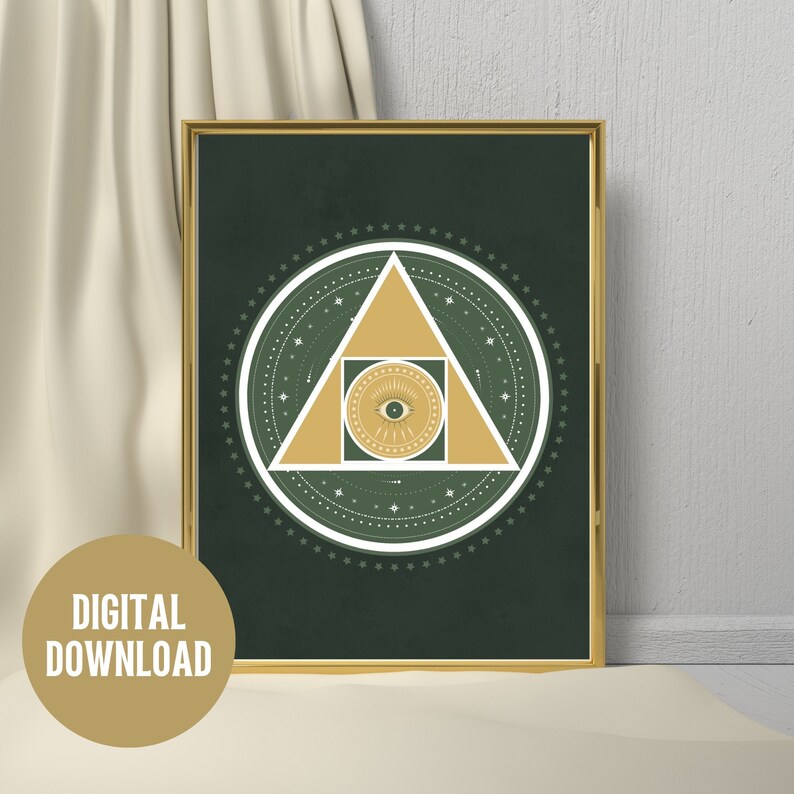 Alchemy Symbol Printable Wall Art | Philosopher's Stone | Kybalion Art ...