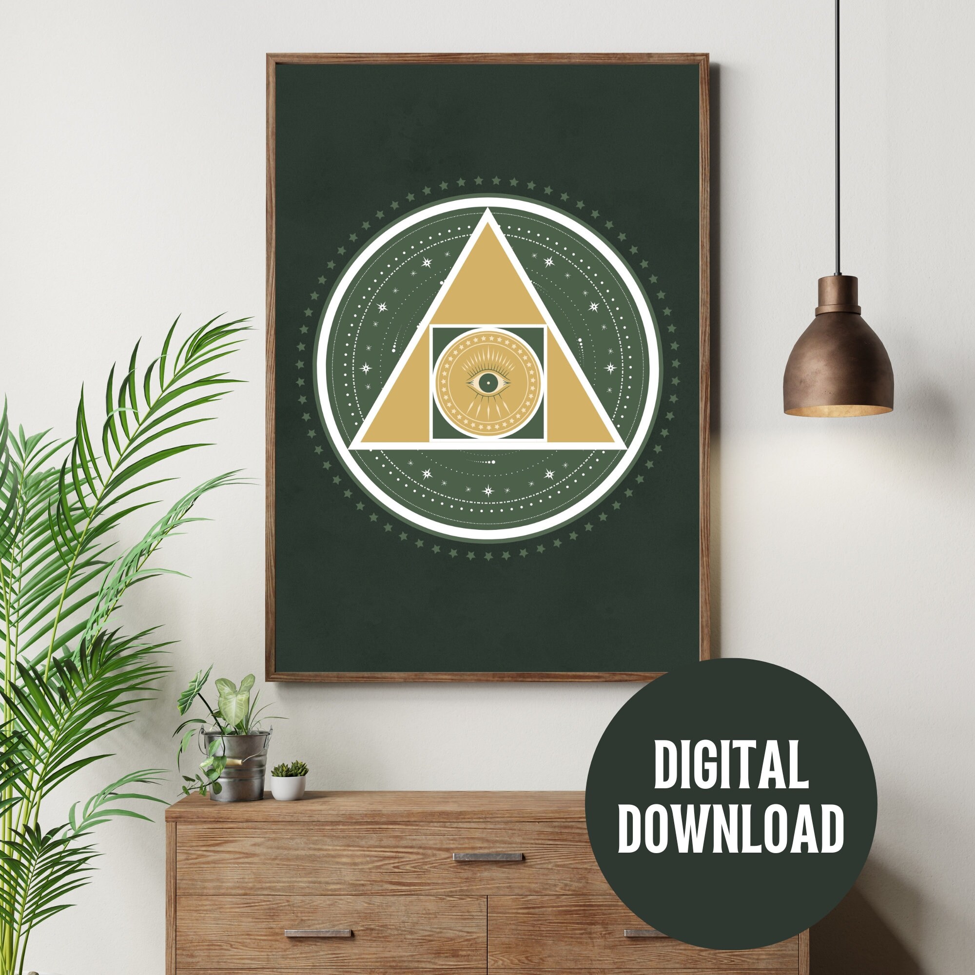 Alchemy Symbol Printable Wall Art | Philosopher's Stone | Kybalion Art ...