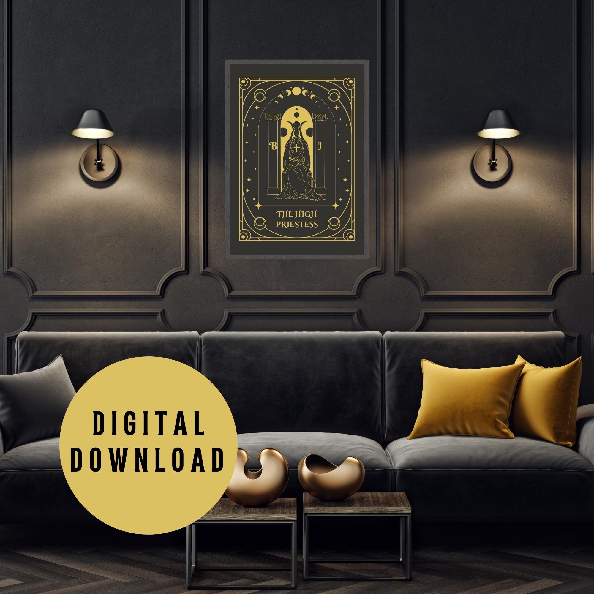The High Priestess Printable Wall Art | Instant Download | Tarot Card ...