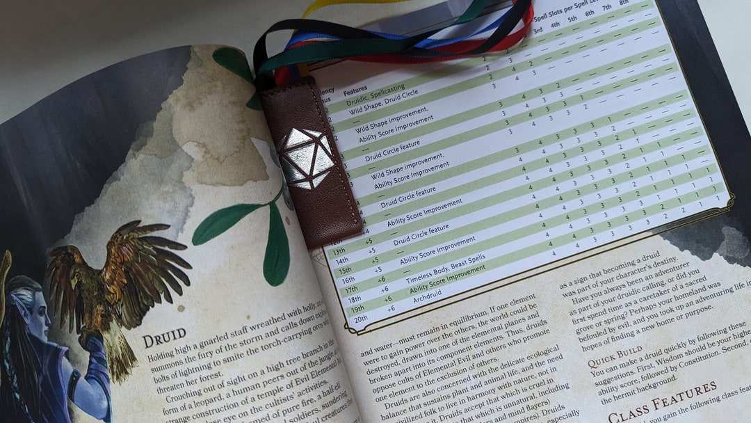 Multi-page Bookmark With 5 Ribbons for D&D, Rpgs Textbooks, Etc. - Etsy