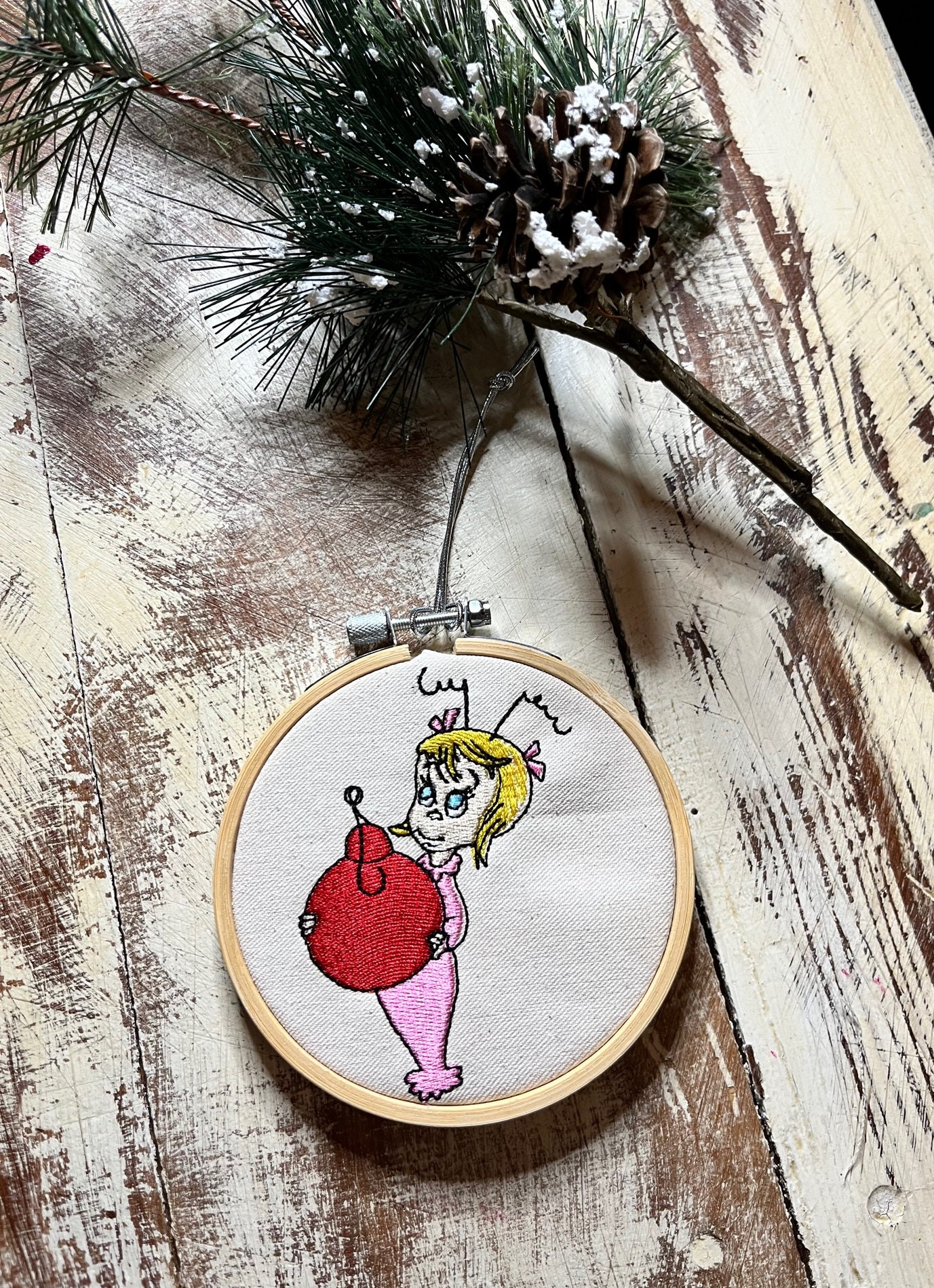 Dr. Seuss Cindy Lou Who Personalized Embroidered Christmas - Etsy