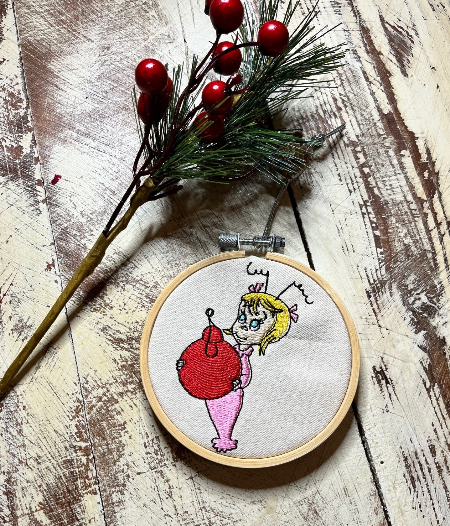 Dr. Seuss Cindy Lou Who Personalized Embroidered Christmas - Etsy