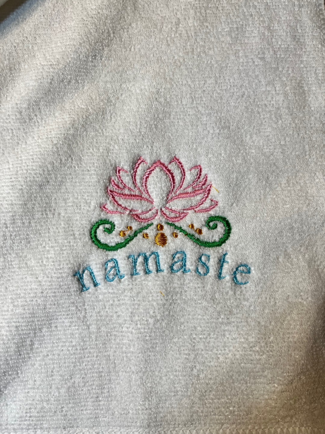 Namaste Personalized Embroidered Workout Microfiber Towel - Christmas ...