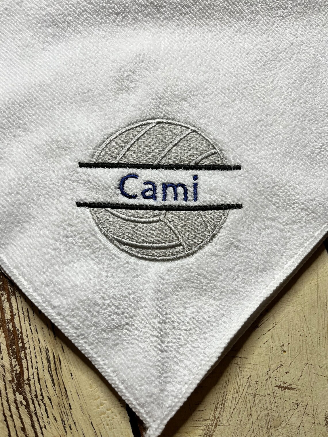 Personalized VOLLEYBALL Embroidered Sweat Towel Sports Towel Workout ...