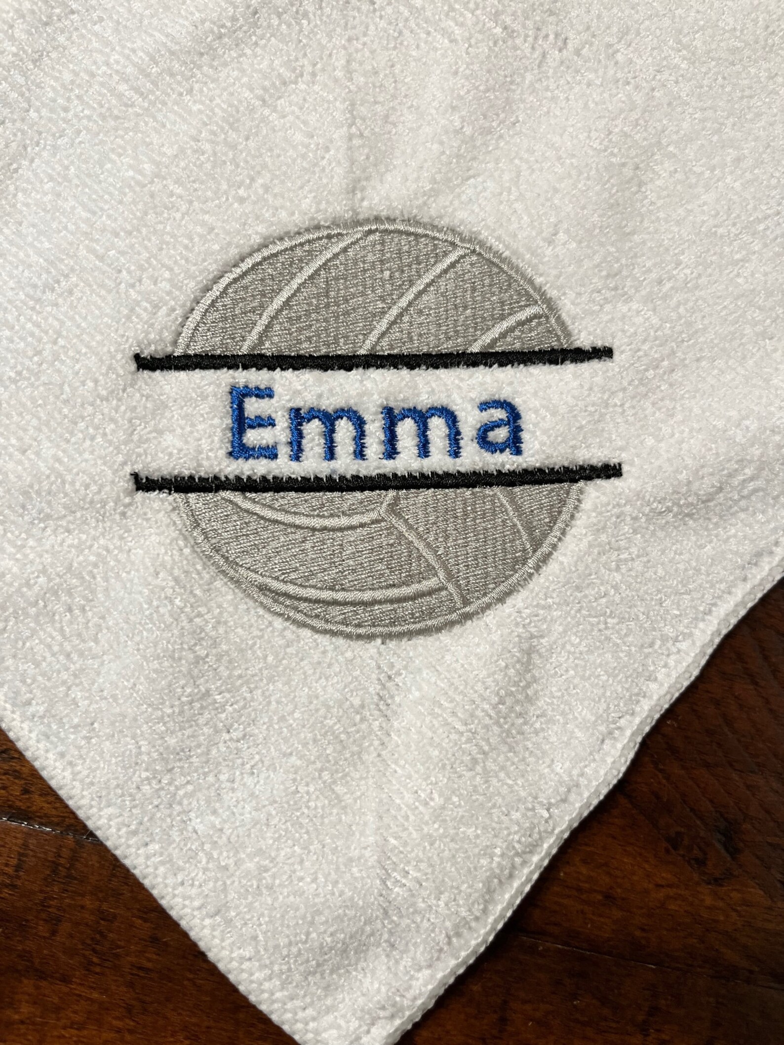 Personalized VOLLEYBALL Embroidered Sweat Towel Sports Towel Workout ...