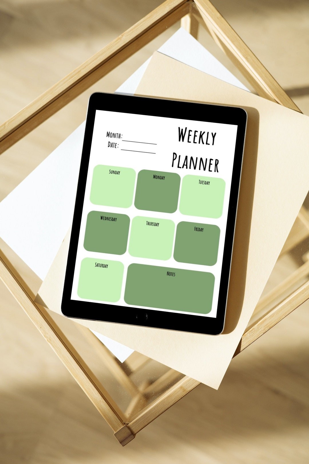 Digital Weekly Planner, Digital Download, Printable Weekly Planner ...