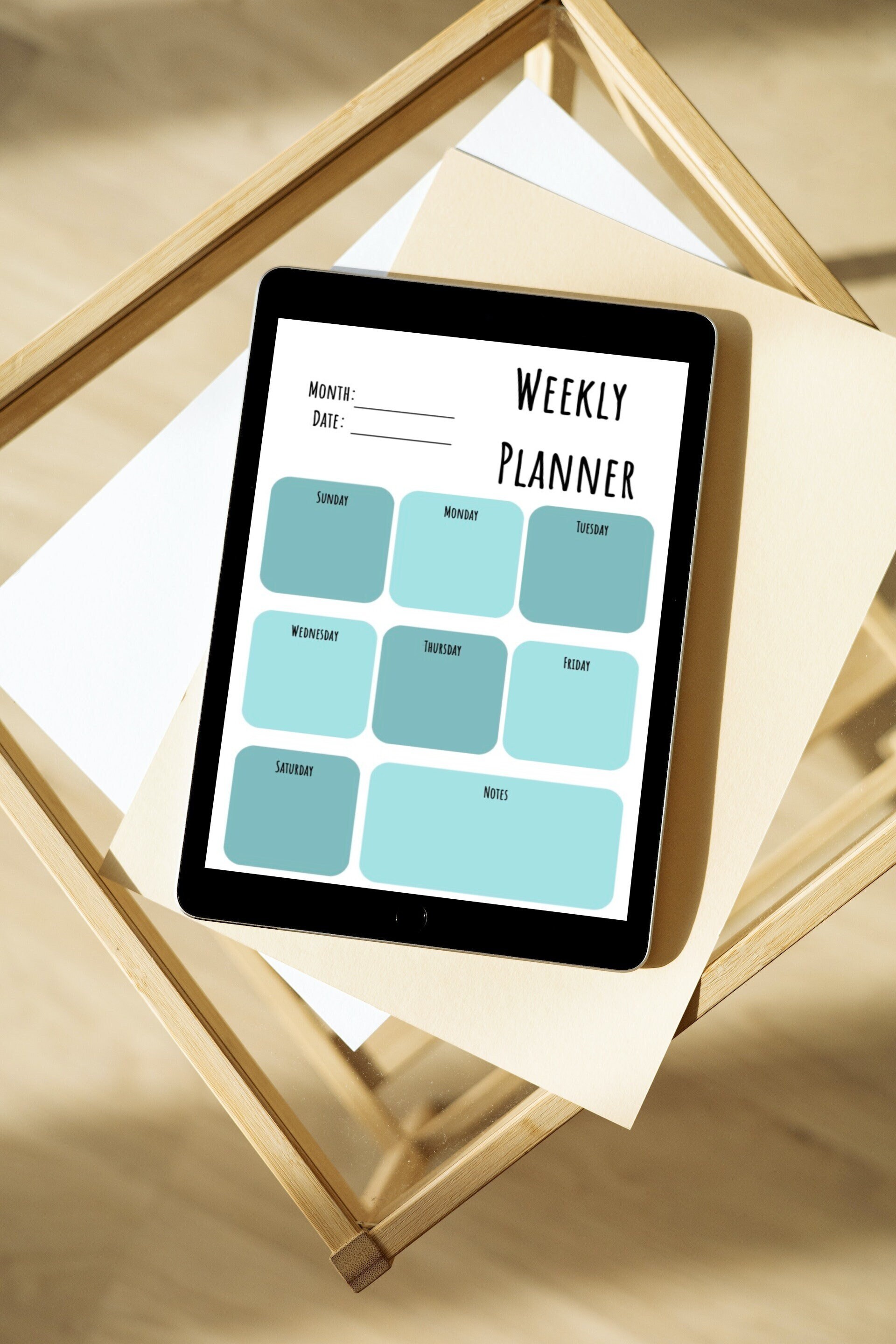 Digital Weekly Planner, Digital Download, Printable Weekly Planner ...
