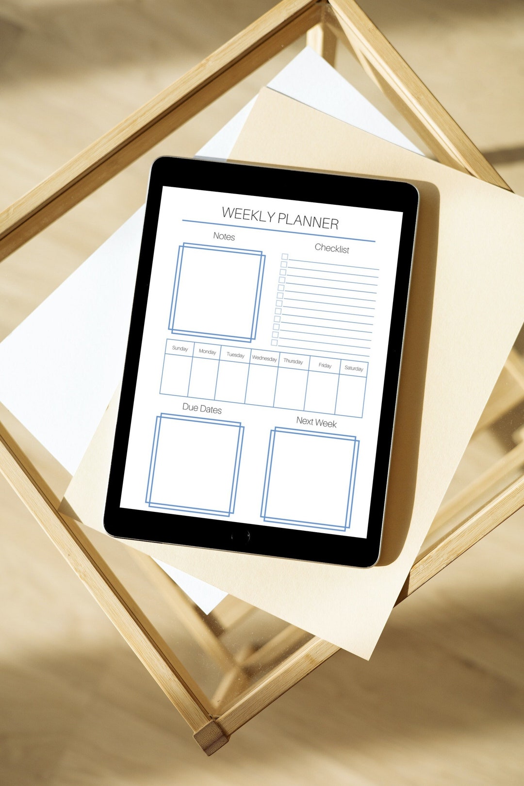Digital Weekly Planner, Digital Download, Printable Weekly Planner ...