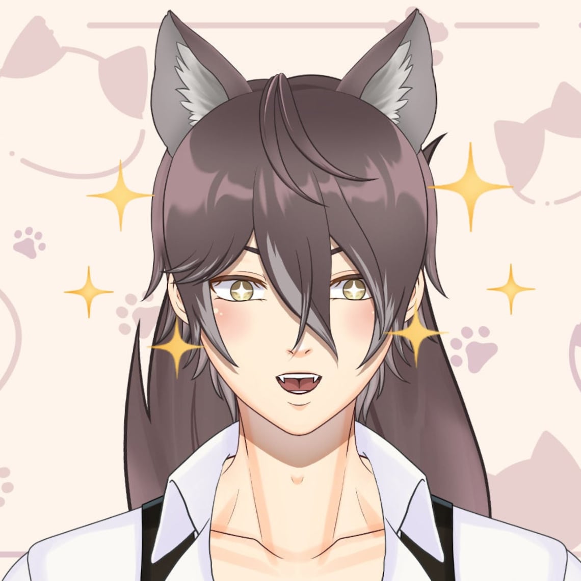 Male Wolf Live2d Vtuber Model - Etsy