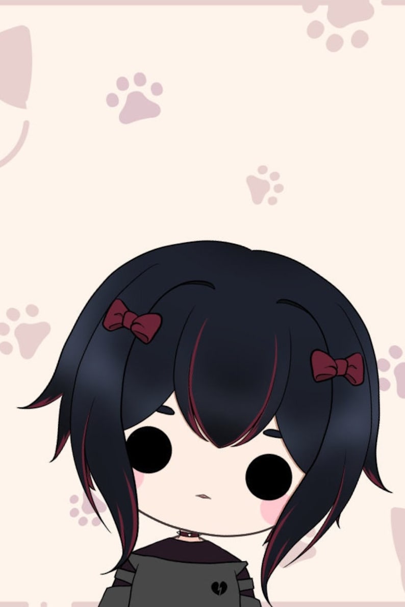 Live2d Chibi Emo Bunny Girl - Etsy