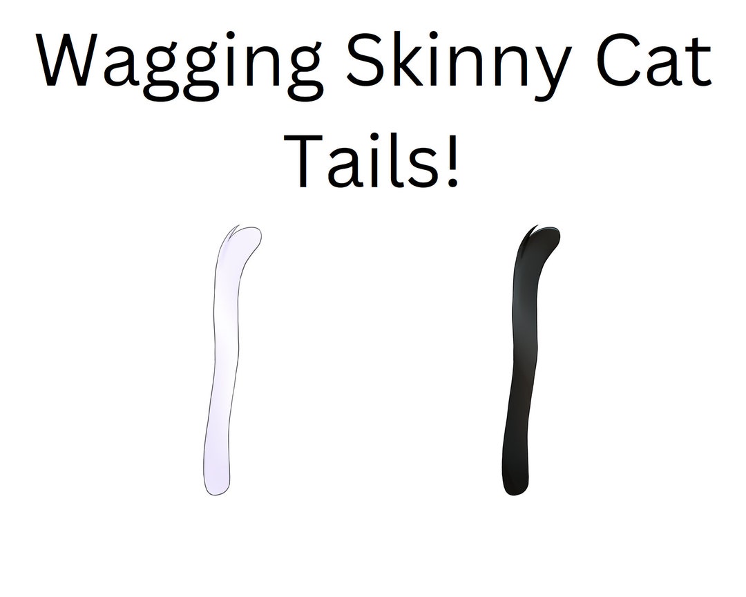 Vtuber Asset | Live2d Skinny Cat Tail | Rigged Vtuber Tail - Etsy