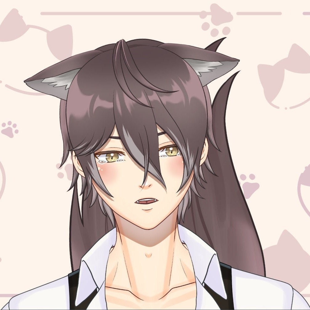 Male Wolf Live2d Vtuber Model - Etsy