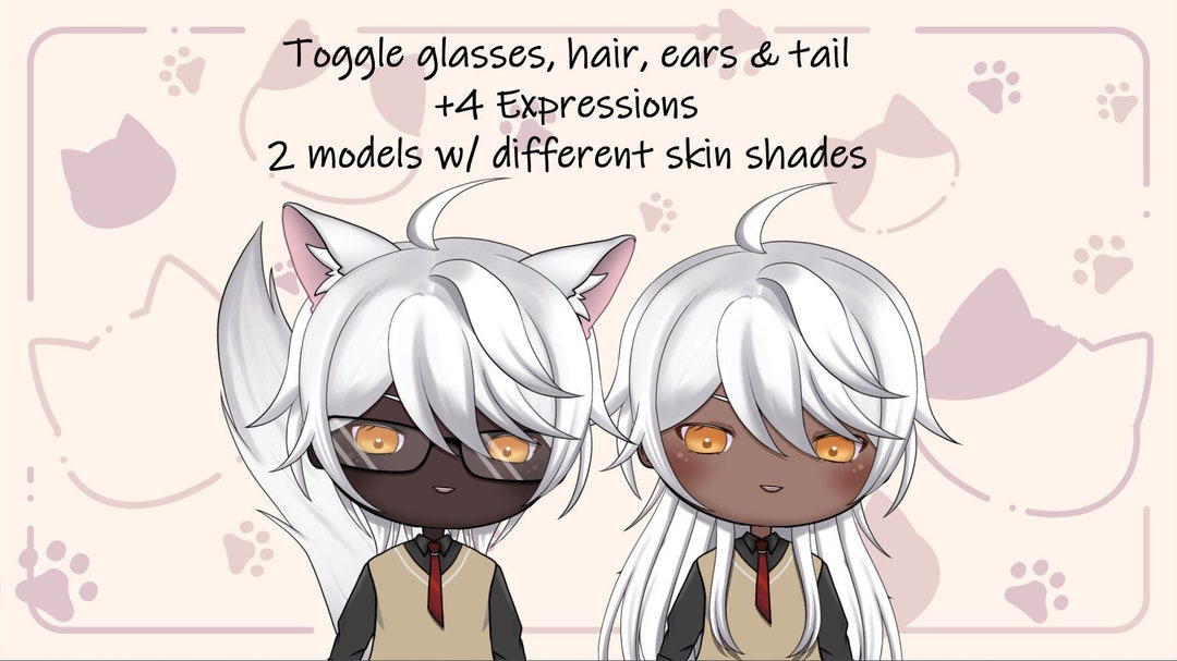 Live2d Chibi Wolf - Etsy