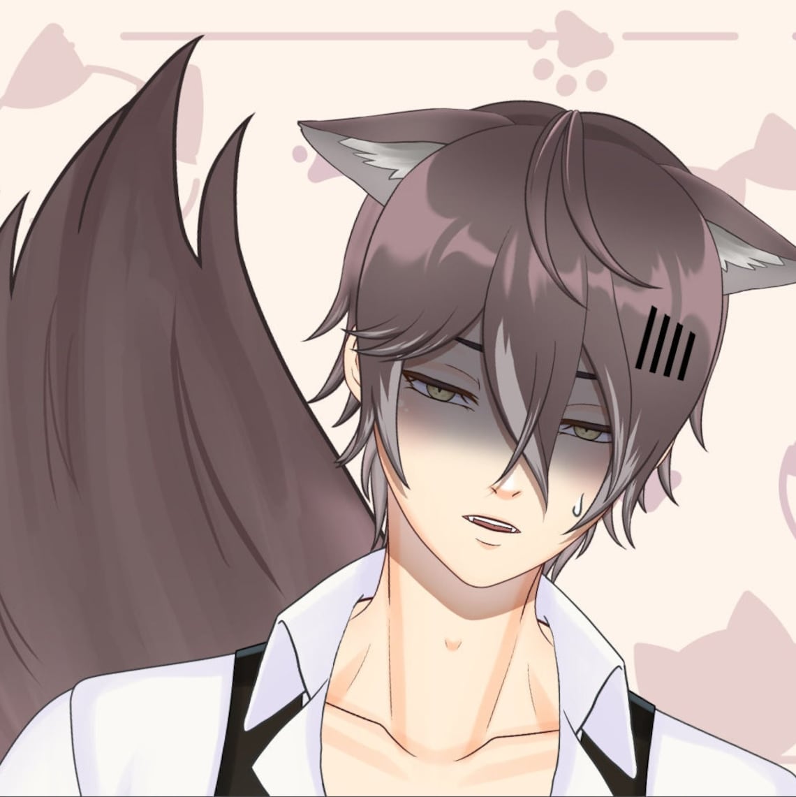 Male Wolf Live2d Vtuber Model - Etsy