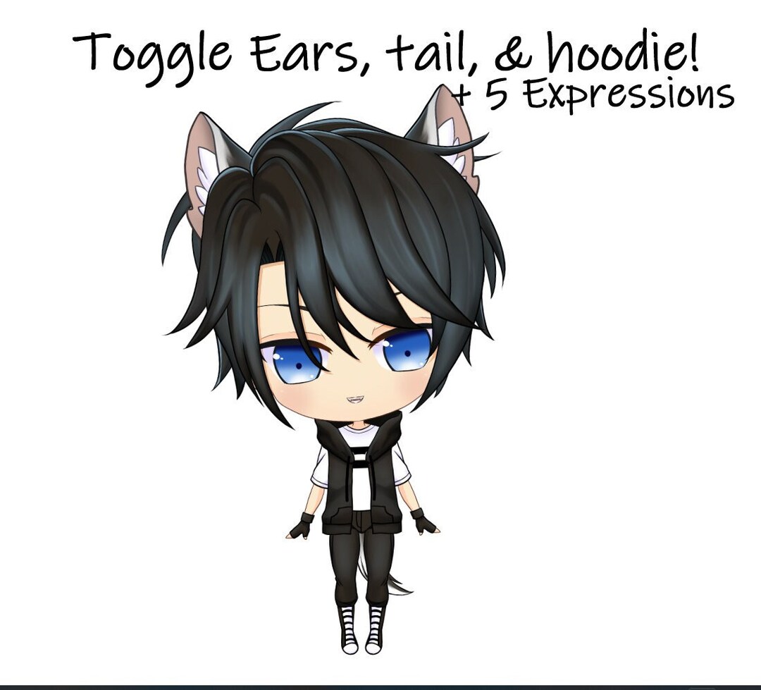 Live2d Chibi Husky Boy - Etsy