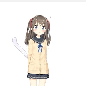 Vtuber Asset | Live2d Skinny Cat Tail | Rigged Vtuber Tail - Etsy