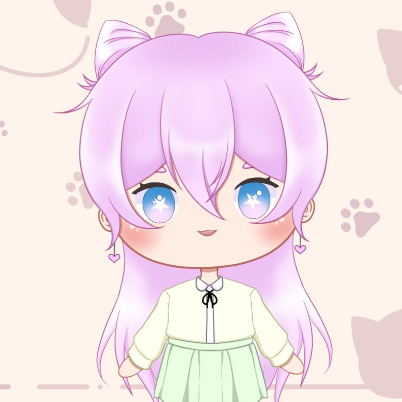 Live2d Vtuber Chibi Girl - Etsy