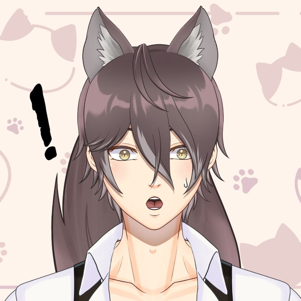 Male Wolf Live2d Vtuber Model - Etsy