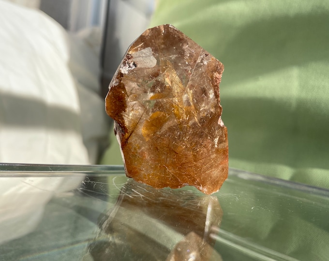 Extra High Grade Garden Rutilated Quartz Freeform| Hematite Inclusion ...
