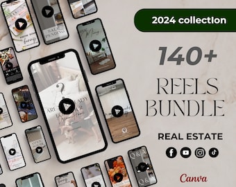 Real Estate Reels Canva Template, Realtor Marketing, Instagram Reels ...